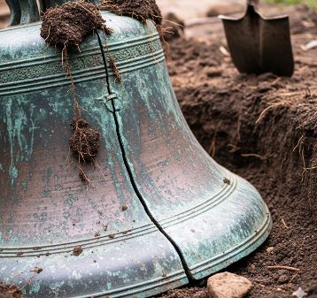 În 1920, un clopot bisericesc de bronz, de origine rusă, a fost ...